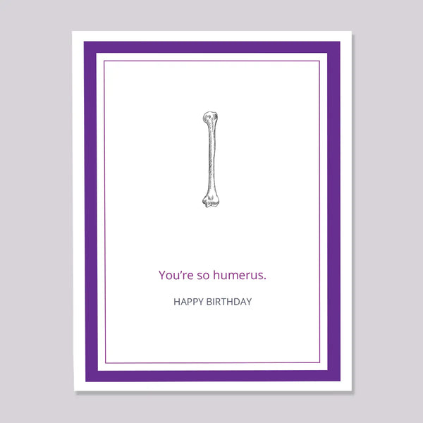 Humerus Funny Birthday Card - Dino Lab Inc